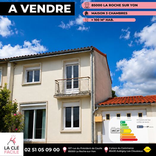 La Roche-sur-Yon, Val dOrnay, Saint-André dOrnay, Forges - Maison 4 pièces à vendre