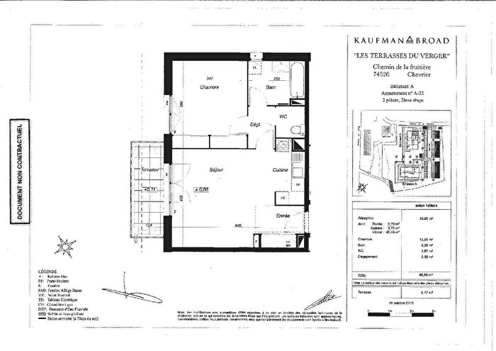 Appartement 2 pièces à Chevrier, à louer