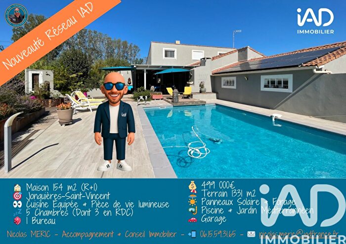 Maison à vendre - Jonquières-Saint-Vincent - 8 pièces - 5 chambres