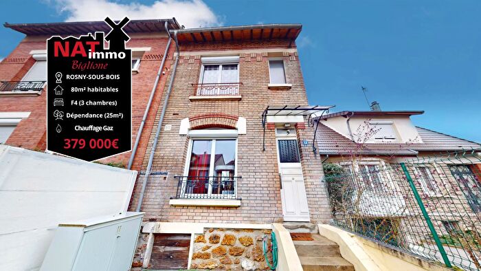 Maison à vendre - Rosny-sous-Bois, Le Pré Gentil - 4 pièces - 2 chambres