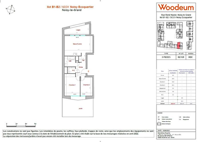 Appartement 3 pièces à louer à Noisy-le-Grand, Nord