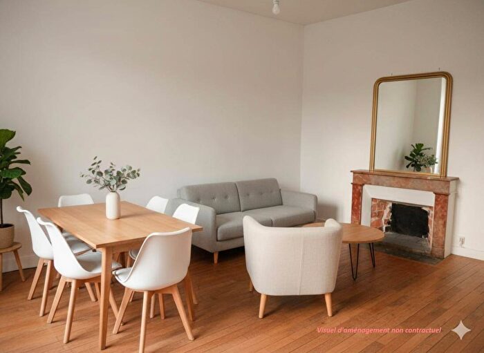 Appartement à louer - Decré-Cathédrale, Nantes - 3 pièces - 2 chambres