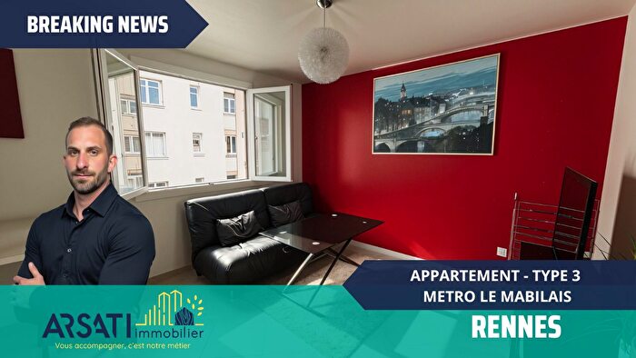 Appartement à vendre - Quartiers Ouest, Arsenal, Redon - 3 pièces - 2 chambres