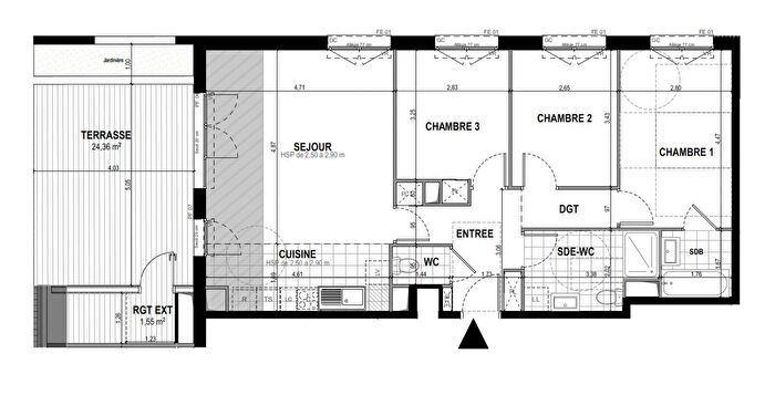 Appartement 4 pièces à Châtenay-Malabry, Petit Chatenay, Voltaire, Croix Blanche, à vendre