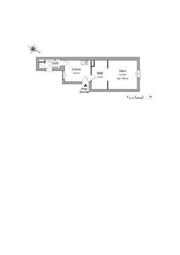 Appartement à louer - Nancy, Trois Maisons, Saint-Fiacre, Crosne, Vayringe - 2 pièces - 1 chambre