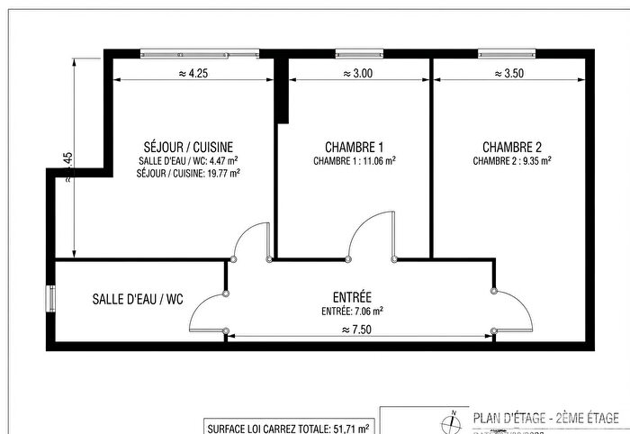 Appartement 3 pièces à vendre - Paris 4ème, Saint-Merri