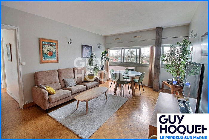 Appartement à vendre - Le Perreux-sur-Marne, Centre-ville, Quais dArgonne - 3 pièces - 2 chambres