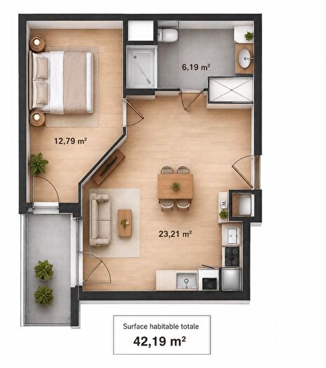 Dammartin-en-Goële - Appartement 2 pièces à vendre