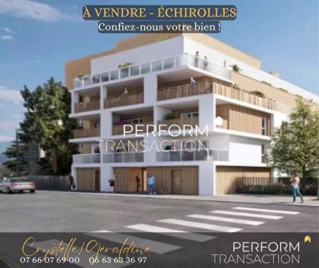 Appartement à vendre - Échirolles, Centre-ville - 2 pièces - 1 chambre