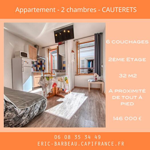 Appartement à vendre - Cauterets - 3 pièces - 2 chambres