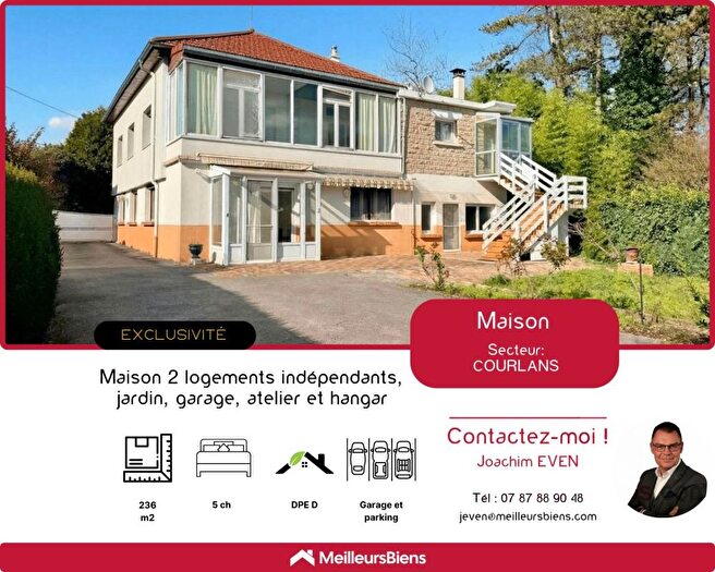 Maison à vendre - Courlans - 9 pièces - 5 chambres