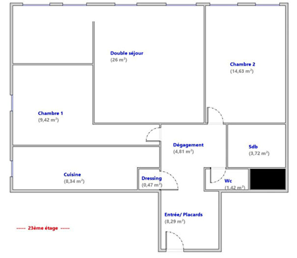 Appartement 4 pièces à Choisy-le-Roi, Centre-ville, Parc Prairie, Hautes Bornes, à louer