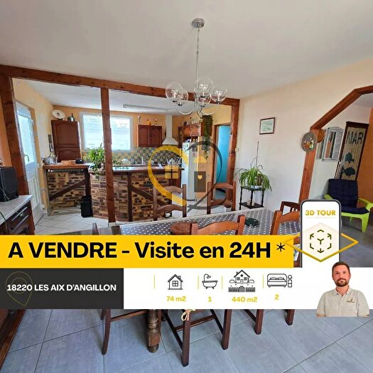 Maison 4 pièces à vendre à Les Aix-d'Angillon