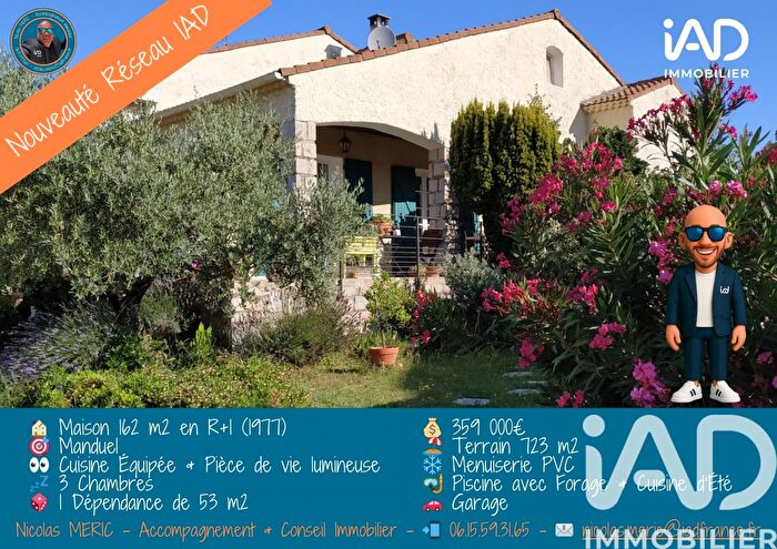 Maison à vendre - Manduel - 7 pièces - 3 chambres