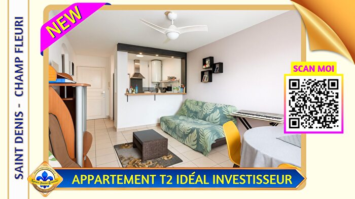 Appartement à vendre - Saint-Denis - 2 pièces - 1 chambre