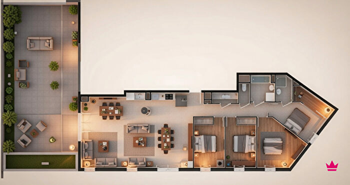 Appartement à vendre - Challes-les-Eaux - 5 pièces - 4 chambres