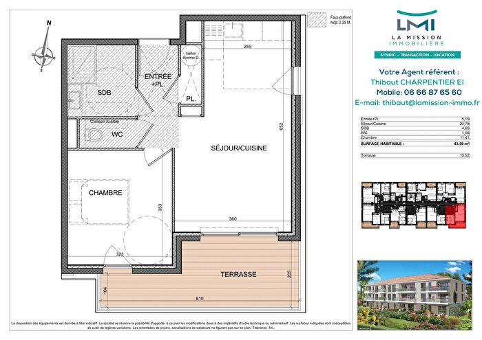 Antibes - Appartement 2 pièces à vendre