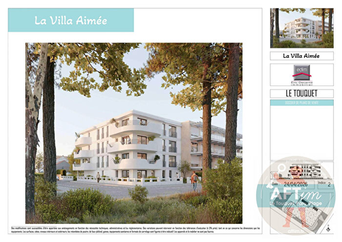 Le Touquet-Paris-Plage - Appartement 4 pièces à vendre