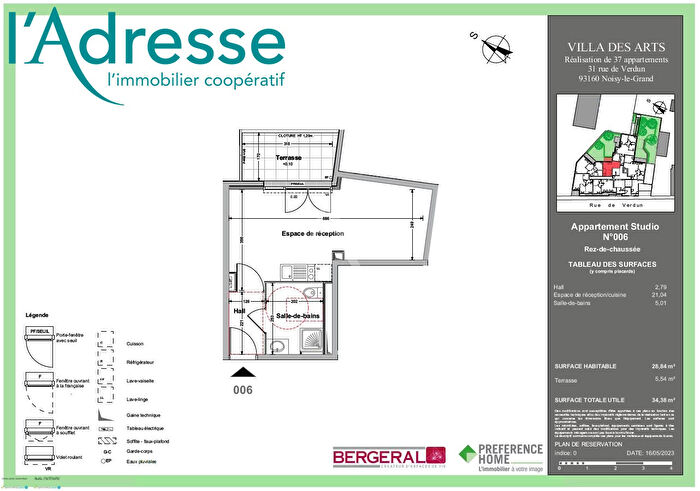 Appartement à vendre - Bry-sur-Marne, Centre-ville, Gare - 1 pièce