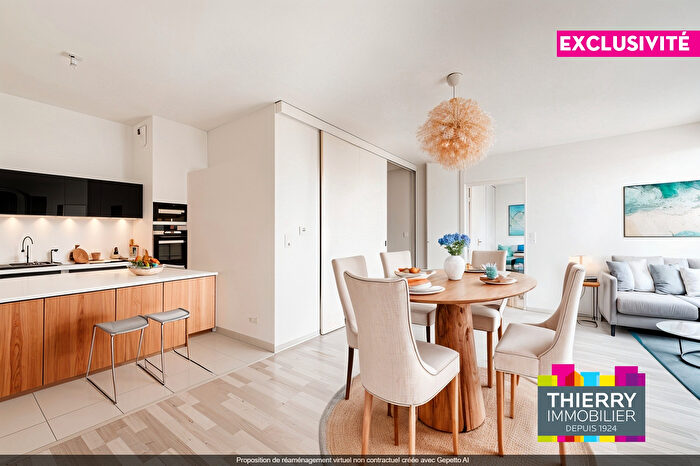 Appartement à vendre - Nantes, Eraudière, La Marrière, Rond-point de Paris - 2 pièces - 1 chambre