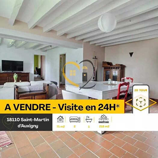 Maison à vendre - Saint-Martin-dAuxigny - 3 pièces - 2 chambres