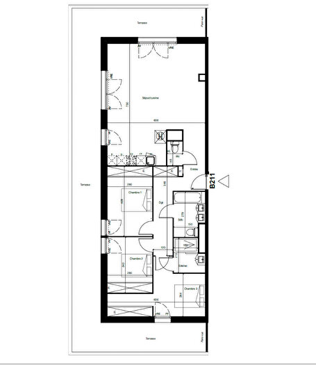 Tournefeuille, Ecarts : Appartement 4 pièces à vendre