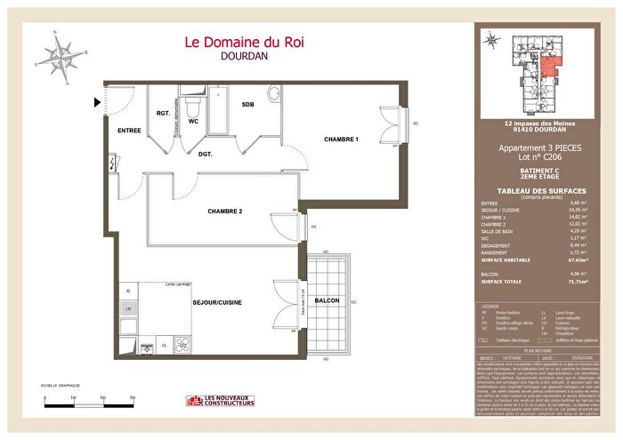 Dourdan : Appartement 3 pièces à louer