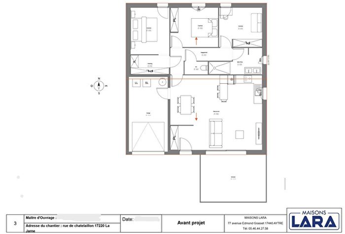 Maison à vendre - La Jarne - 4 pièces - 3 chambres