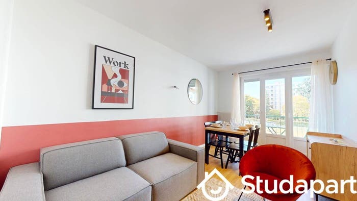 Appartement 1 pièce à louer - Grandclément, Villeurbanne