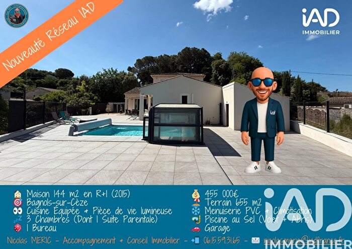 Maison à vendre - Bagnols-sur-Cèze, LAncise, Chaudeyrac, Montigal - 5 pièces - 3 chambres