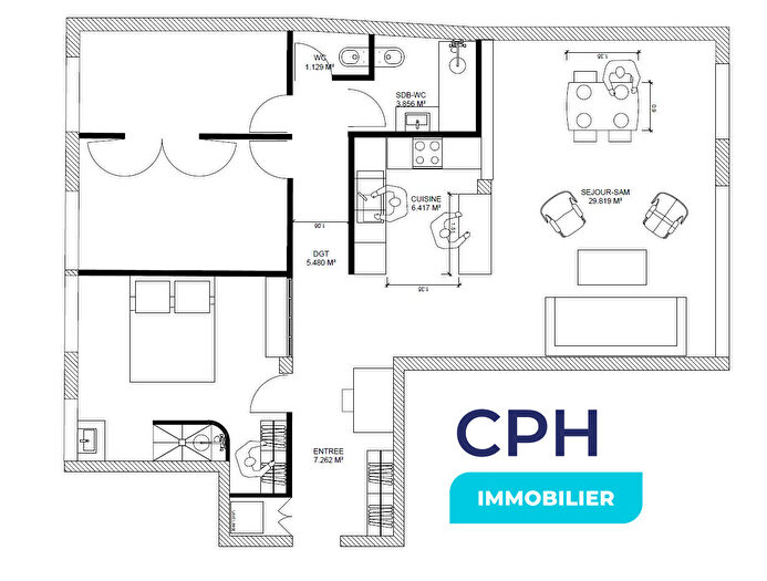 Appartement à vendre - Paris e , Val de Grâce - 5 pièces - 4 chambres