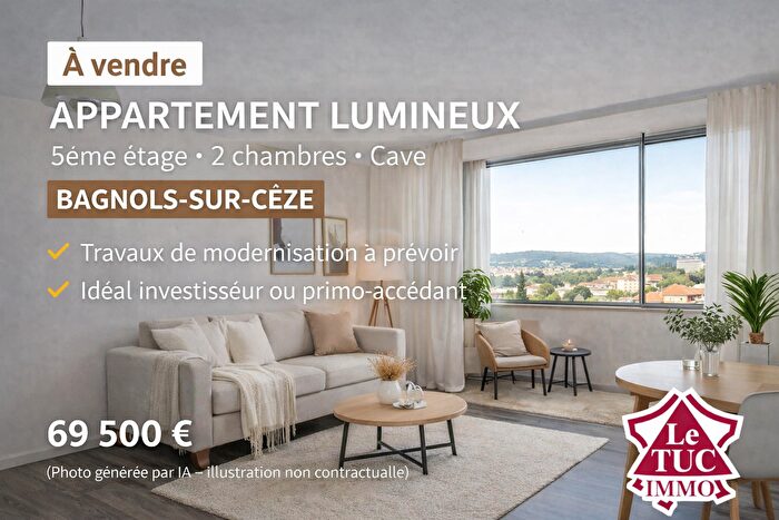 Bagnols-sur-Cèze, Capite : Appartement 3 pièces à vendre