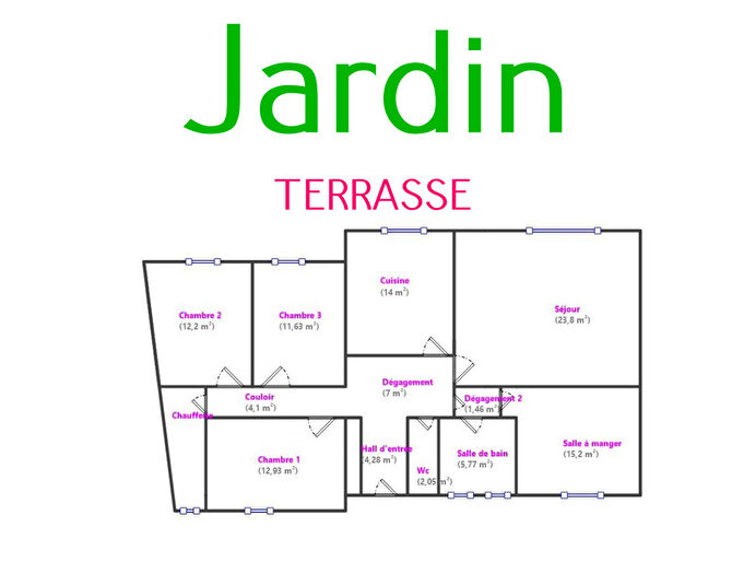 Maison à vendre - Saint-Sauveur-de-Montagut - 5 pièces - 3 chambres