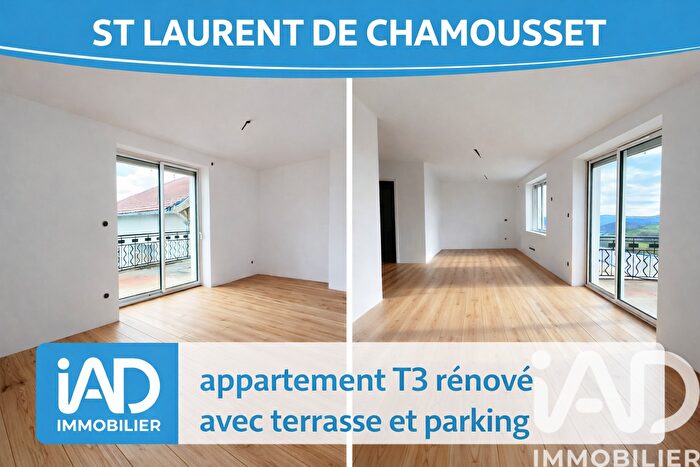 Appartement à vendre - Saint-Laurent-de-Chamousset - 3 pièces - 2 chambres