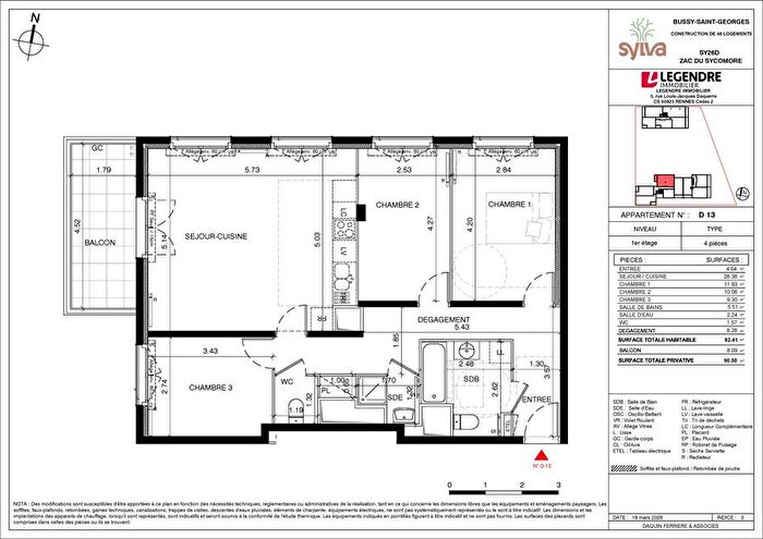 Bussy-Saint-Georges - Appartement 4 pièces à vendre