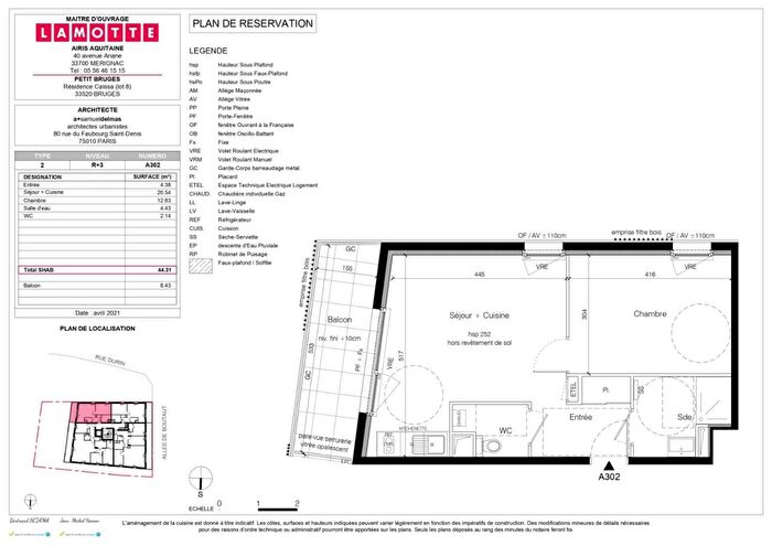 Appartement à louer - Bruges, Tasta Sud, Petit Bruges, Béquigneaux - 2 pièces - 1 chambre