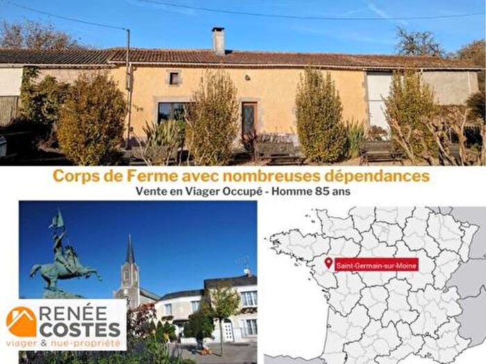 Maison à vendre - Saint-Germain-sur-Moine - 4 pièces - 2 chambres