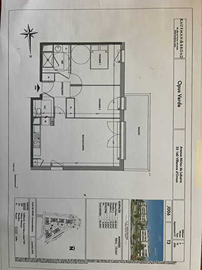 Villenave-d'Ornon, Rouquette, Courréjean, Hourcade : Appartement 3 pièces à vendre