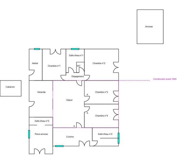 Maison à vendre - Vieux-Boucau-les-Bains - 7 pièces - 5 chambres