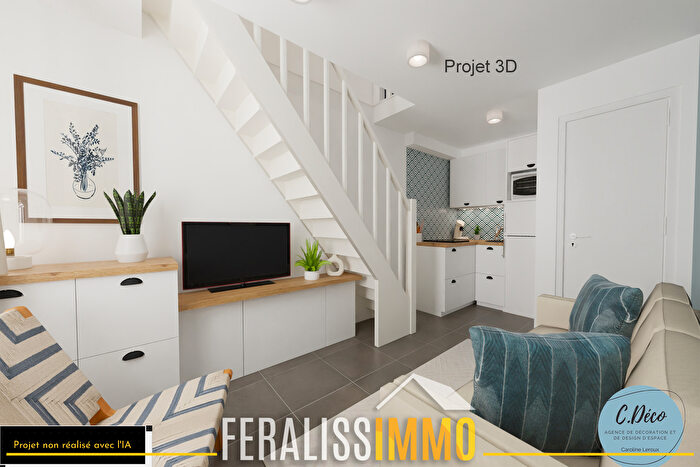 Appartement à vendre - Vauréal, Le Village - 2 pièces - 1 chambre