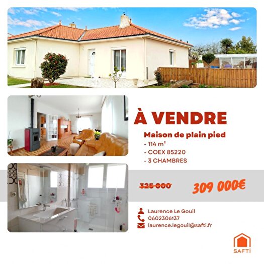 Coëx : Maison 4 pièces à vendre