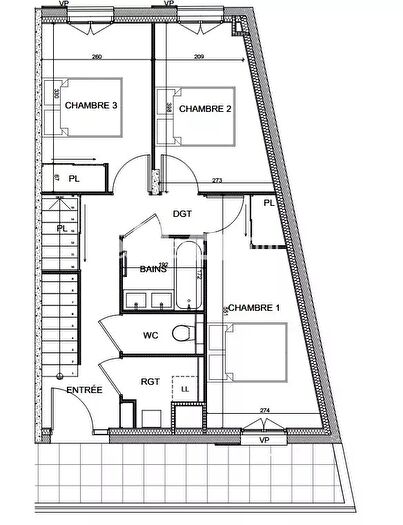 Maison à vendre - Tarare - 4 pièces - 3 chambres