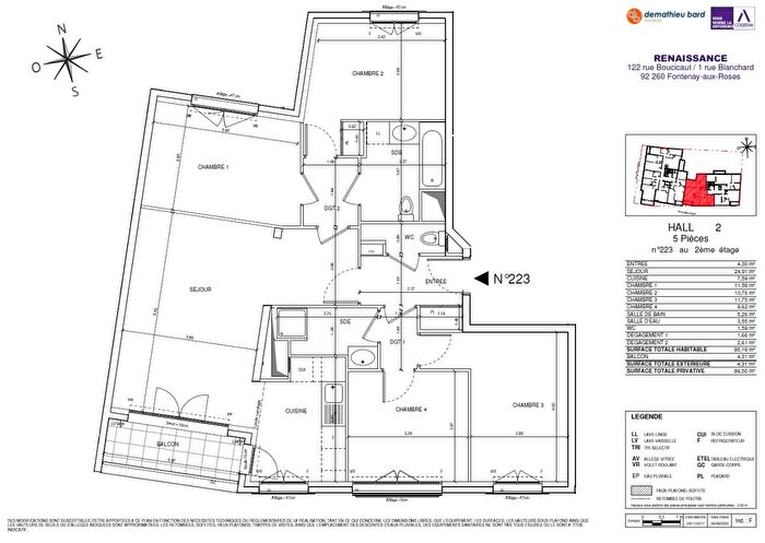 Appartement 5 pièces à louer - Fontenay-aux-Roses, Centre-ville, Parc