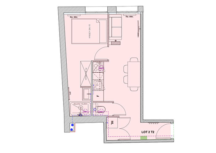 Saint-Genis-Laval, Centre-ville : Appartement 2 pièces à vendre