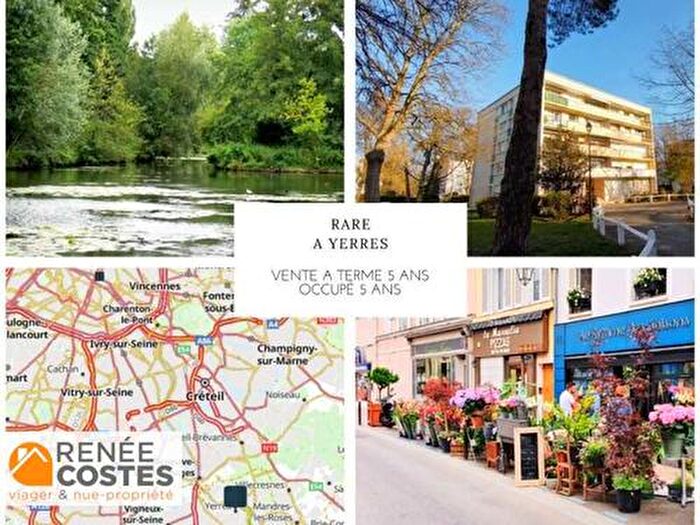 Appartement à vendre - Yerres, Rives de lYerres, Tournelles - 2 pièces - 1 chambre