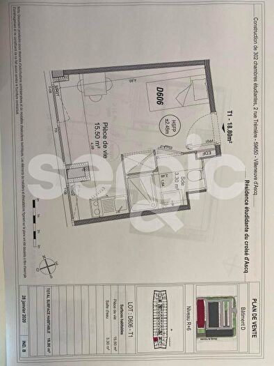 Appartement 1 pièce à louer - Villeneuve-dAscq, Résidence Triolo