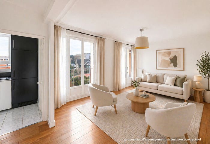Gagny, Parc Carette : Appartement 3 pièces à vendre