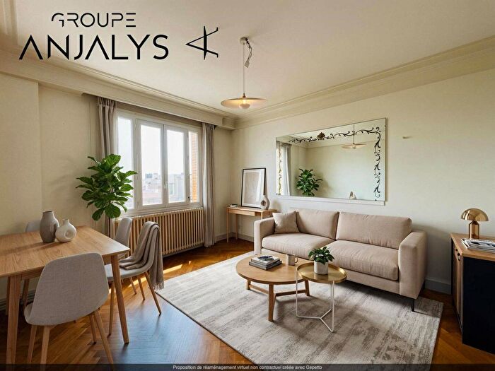 Appartement à louer - Gerland, Lyon ème arrondissement - 3 pièces - 2 chambres