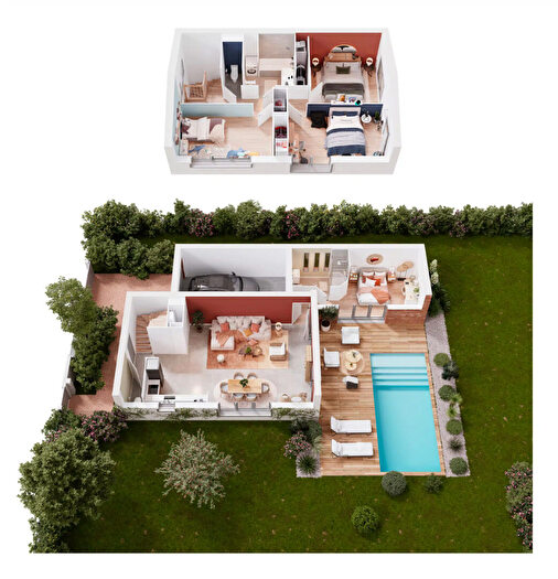 Maison à vendre - Tournefeuille, La Ramée - 5 pièces - 4 chambres