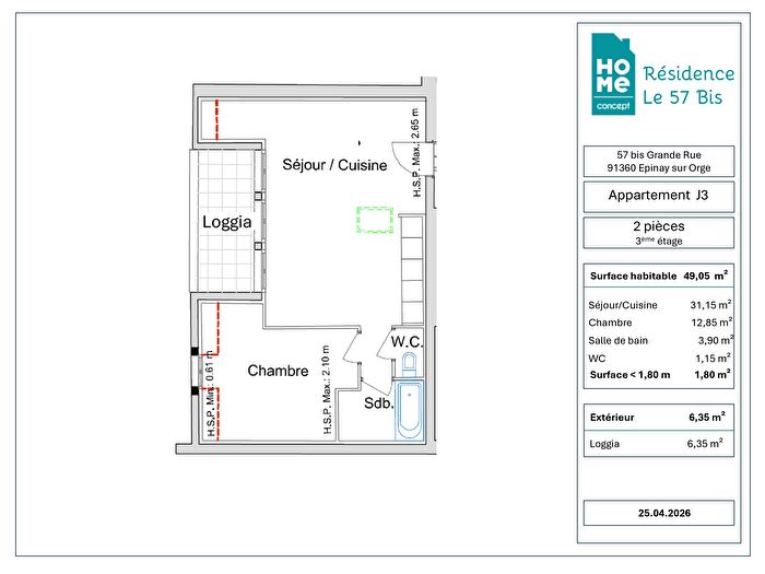 Appartement 2 pièces à vendre à Épinay-sur-Orge